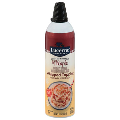 Lucerne Maple Whipped Topping 13 Oz - 13 OZ - RideGro LLC